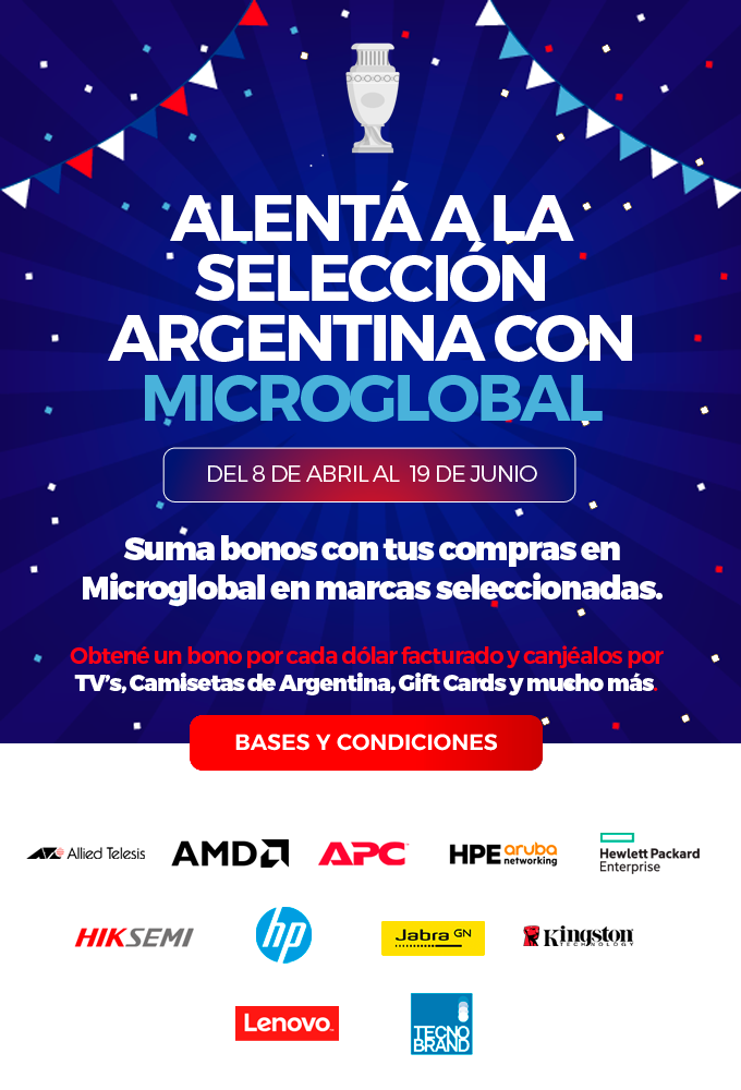 Alentá a la Selección Argentina con Microglobal